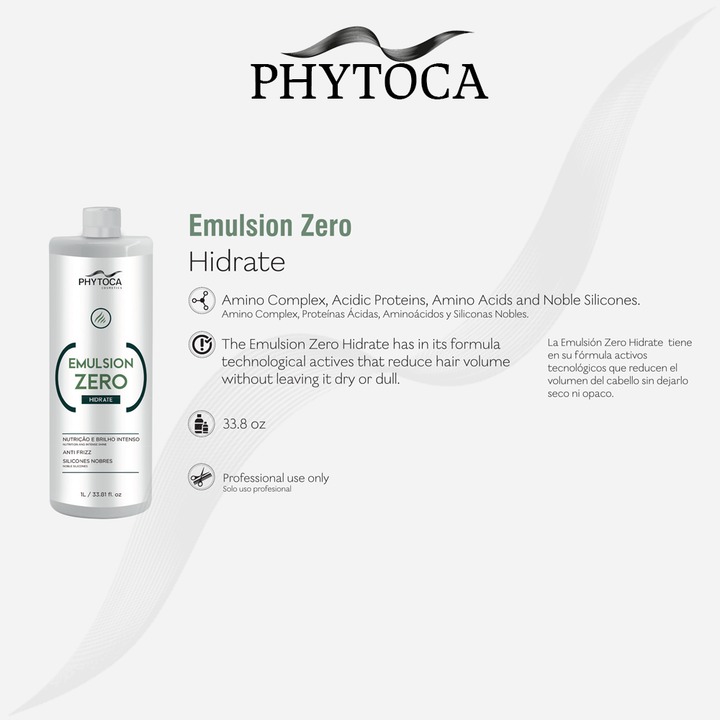 Emulsion Zero Hair Treatment – Formaldehyde-Free – Phytoca USA